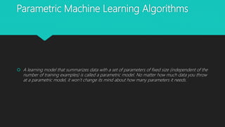 Parametric and nonparametric | PPTX