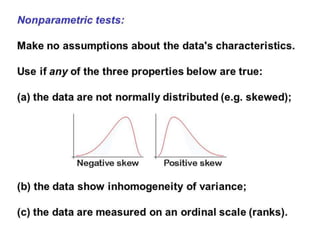 Parametric and nonparametric test | PPTX
