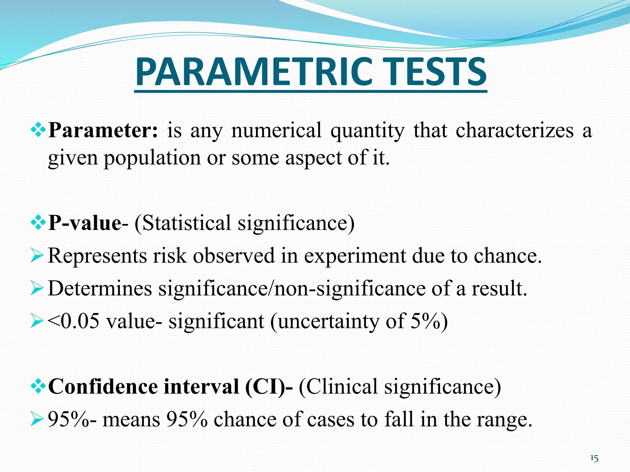 Parametric and Non parametric Tests.pptx