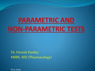 Parametric and Non parametric Tests.pptx