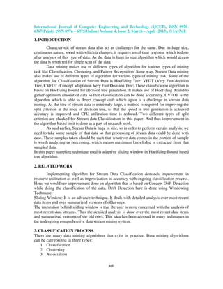 Parametric comparison based on split criterion on classification algorithm | PDF