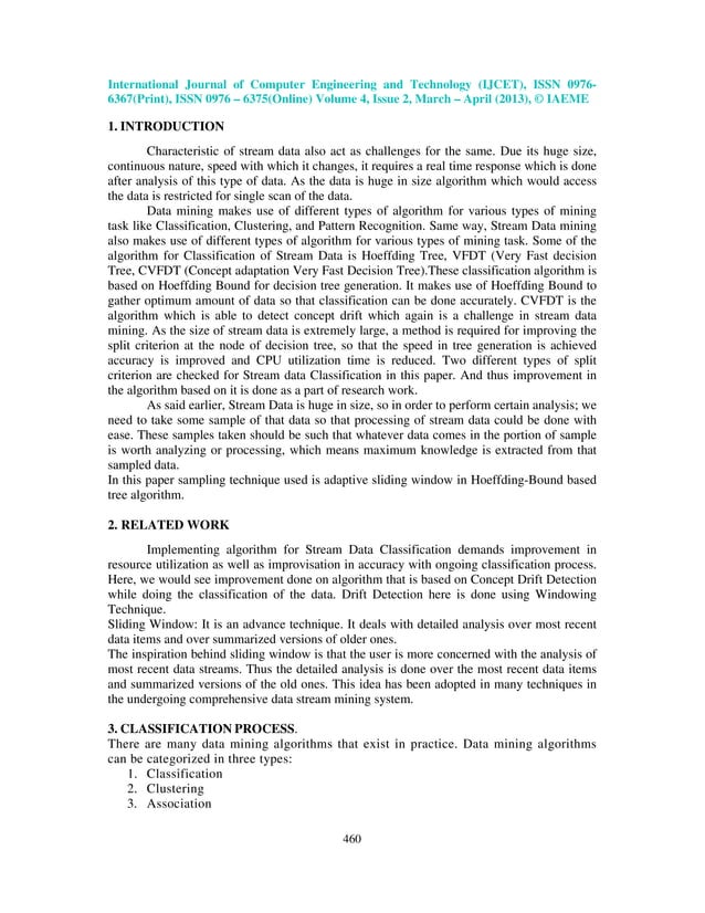 Parametric comparison based on split criterion on classification algorithm | PDF