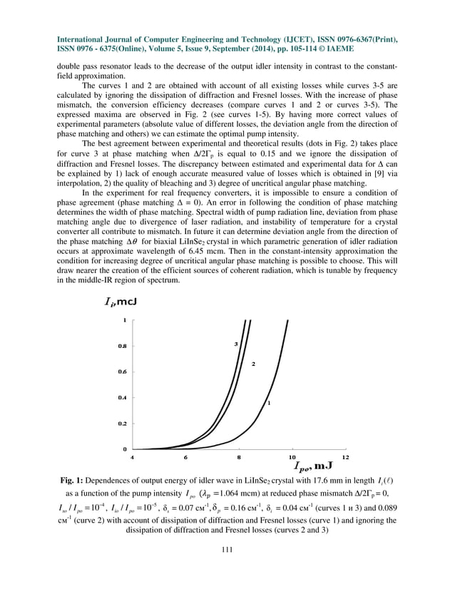 Parametric down conversion in li inse2 double pump pass singly resonant oscillator | PDF