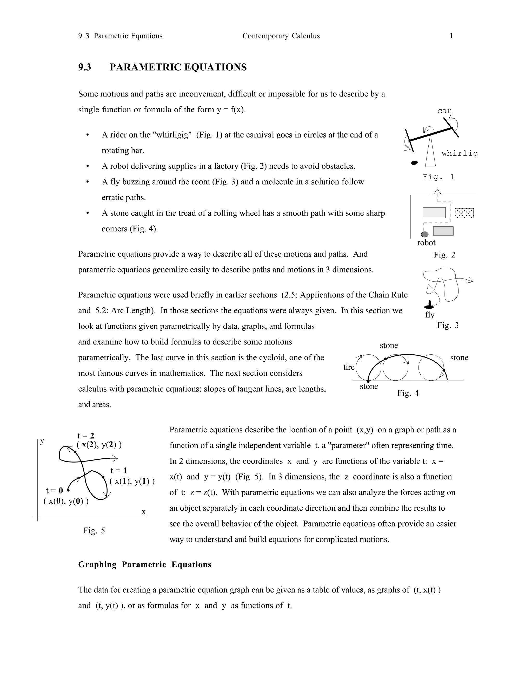 Parametric equations | PDF