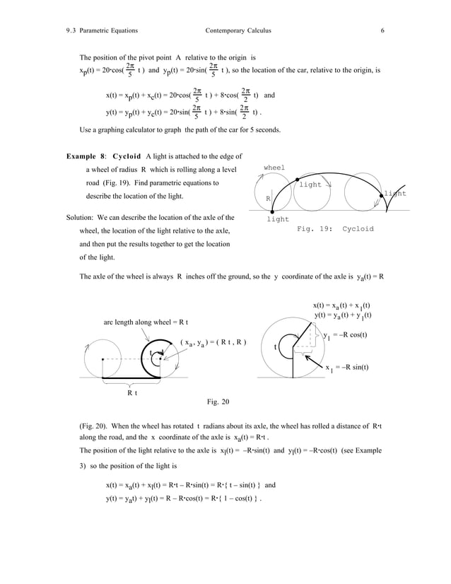 Parametric equations | PDF