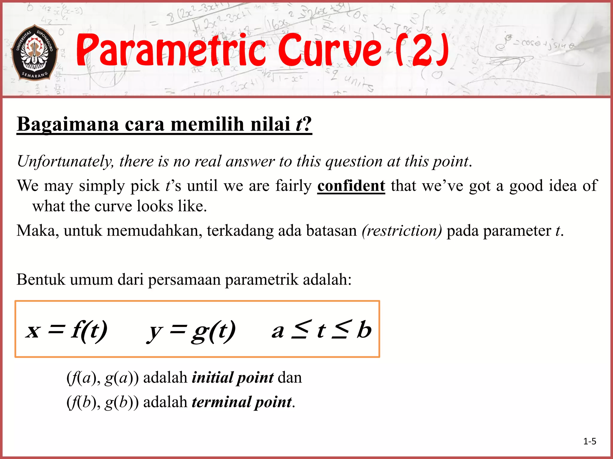 Parametric Equations | PDF