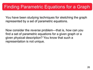 parametric equations with examples and solutions | PPT