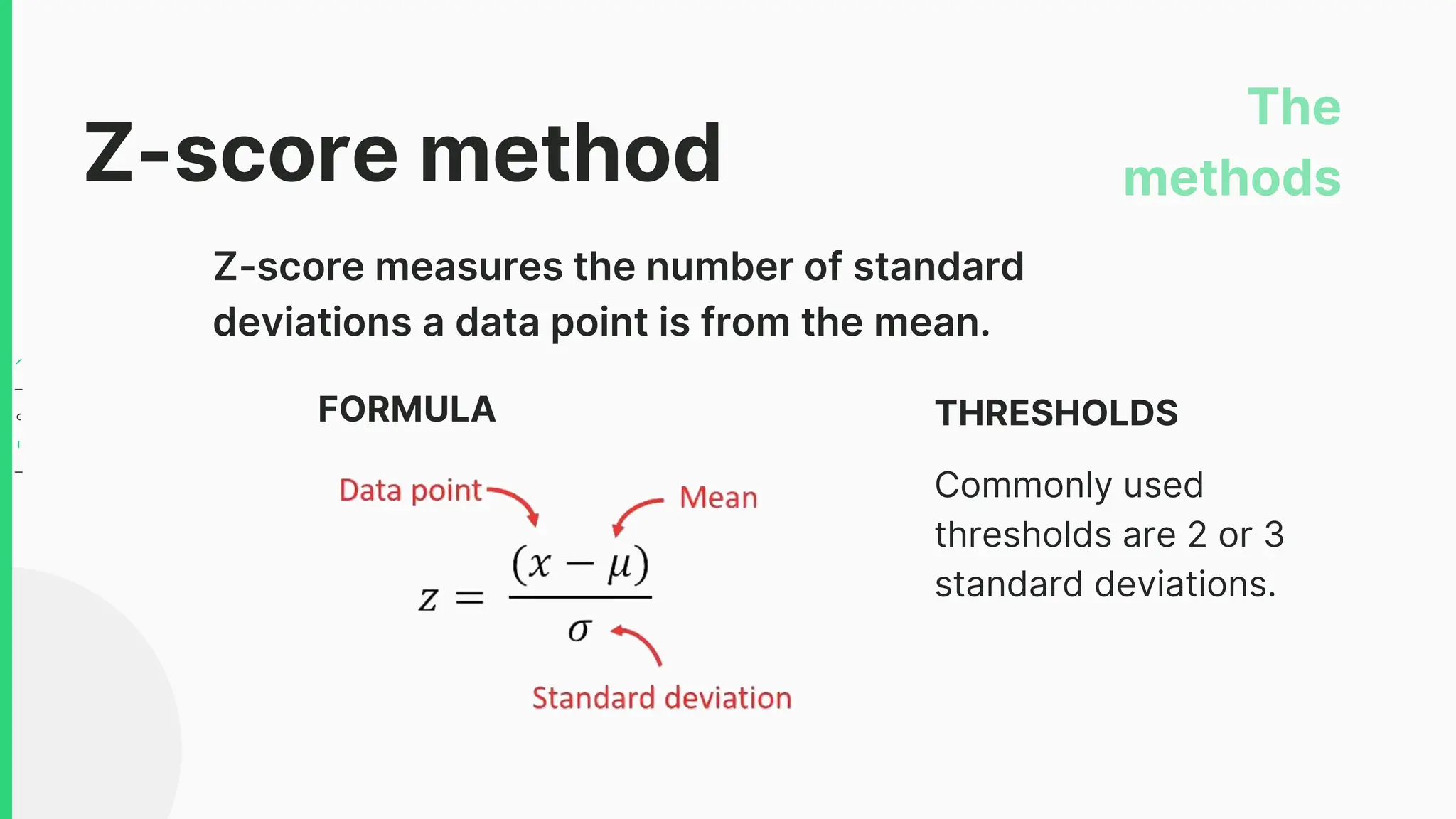 Parametric Methods For Outlier Detection Pptx