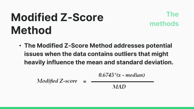 Parametric Methods For Outlier Detectionpptx