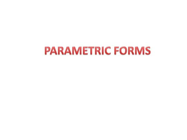 Parametric modeling | PPTX