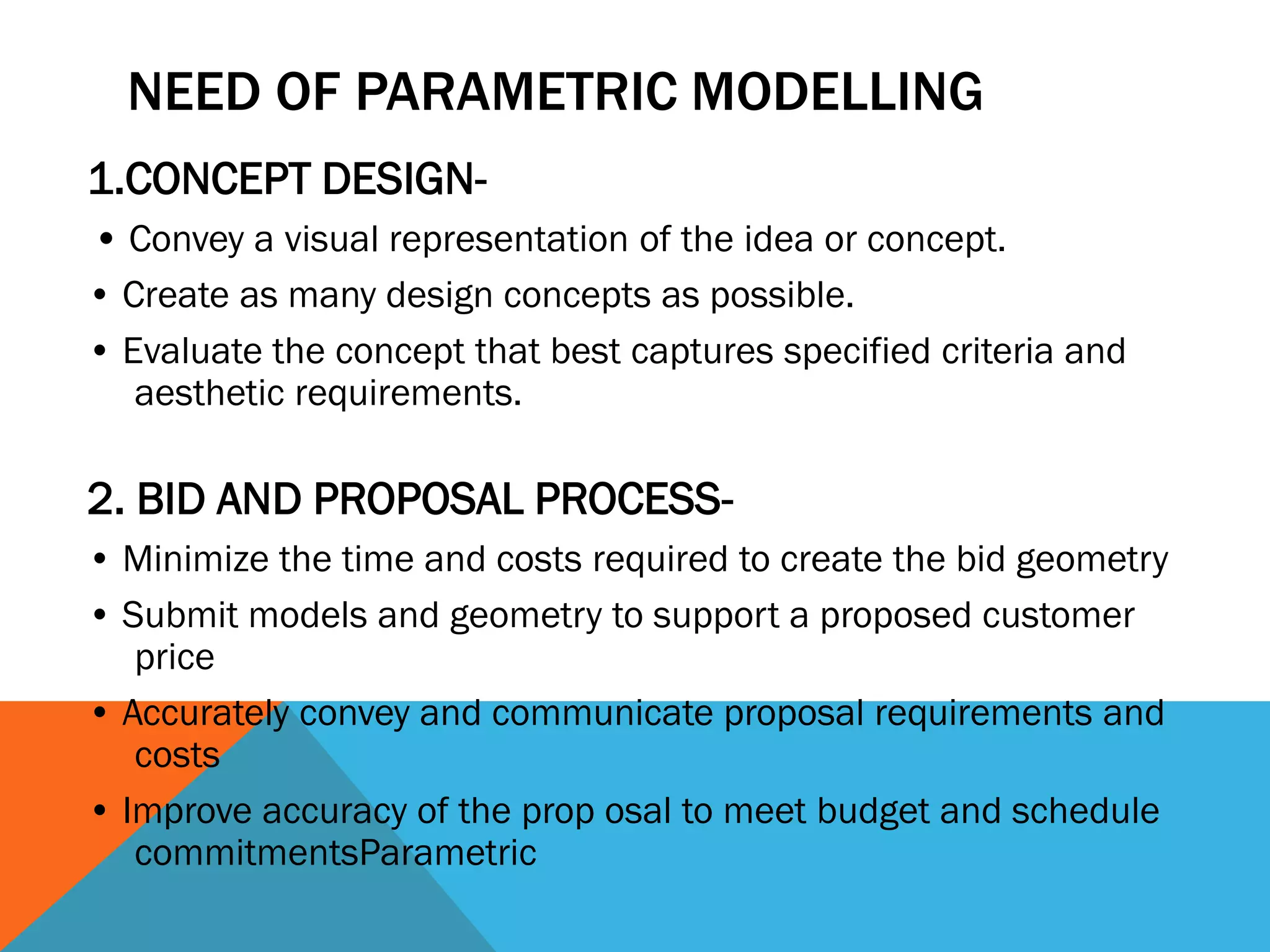Parametric modelling | PPTX