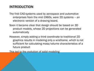 Parametric modelling | PPTX