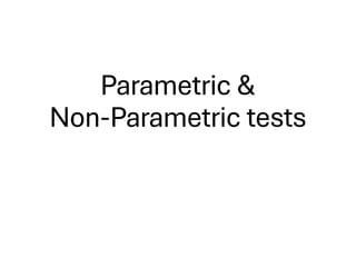 Parametric & Non-Parametric tests SPSS WORKSHOPpdf | PDF