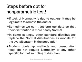 Parametric & Non-Parametric tests SPSS WORKSHOPpdf | PDF
