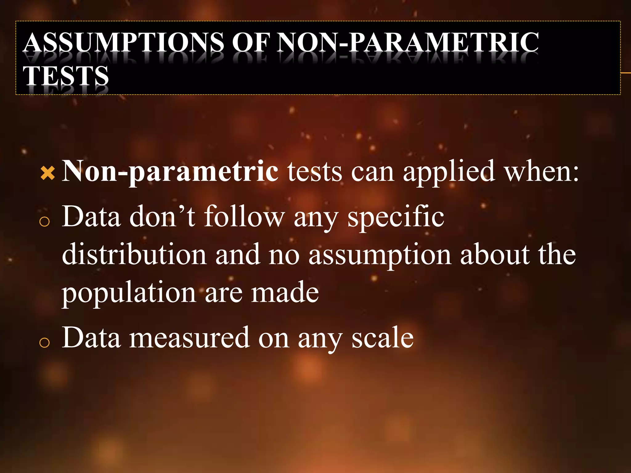 Parametric & non parametric | PPTX