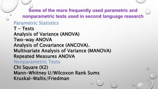 Parametric & non-parametric | PPTX