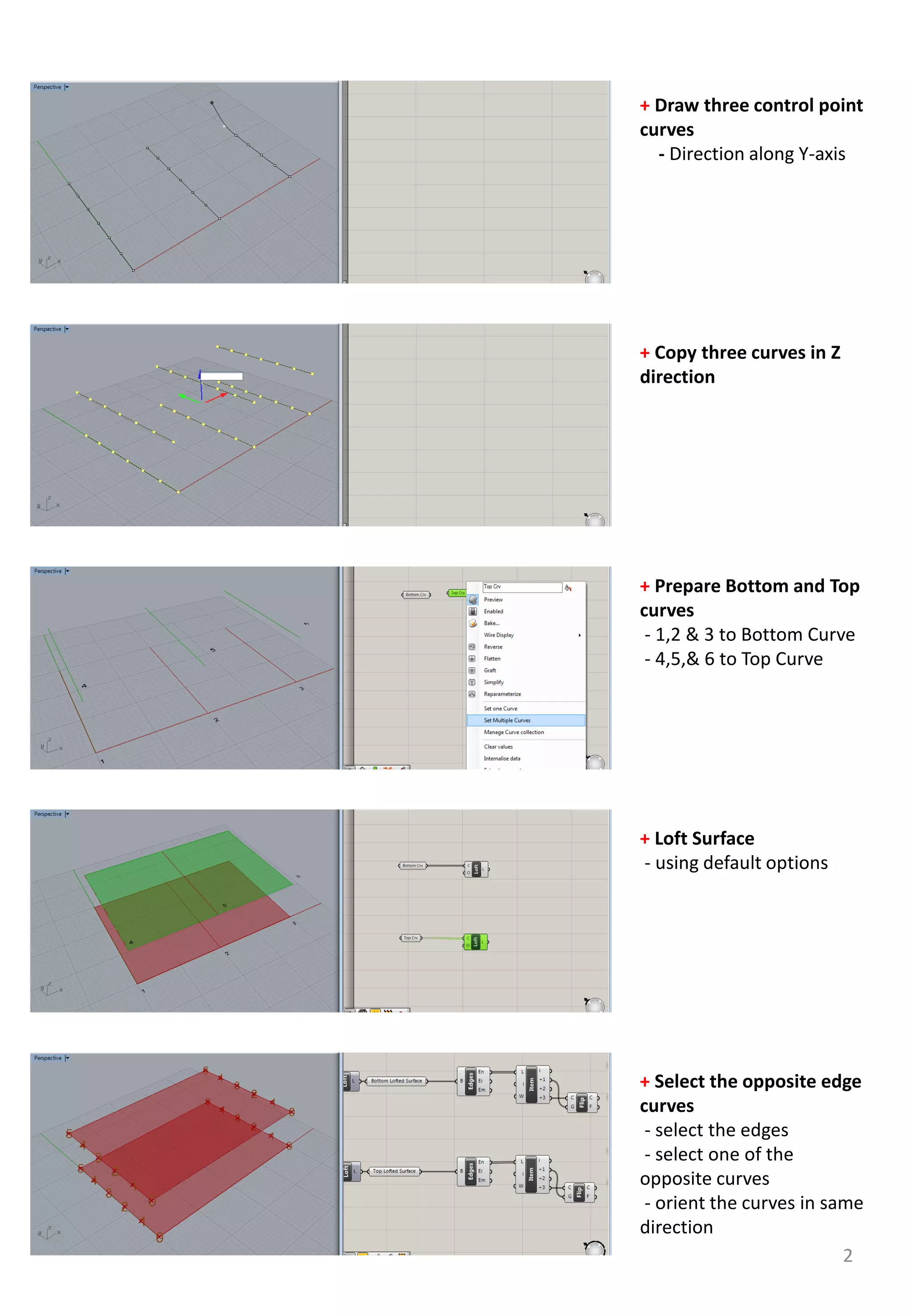 PATTERNS: RHINO GRASSHOPPER TUTORIAL | PDF