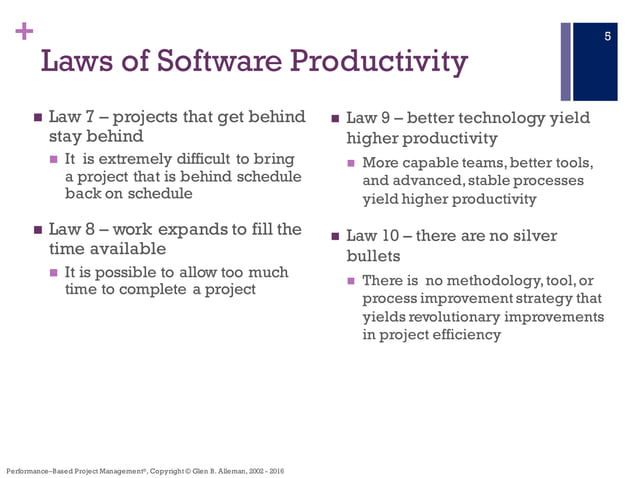Parametric Project Metrics Ppt