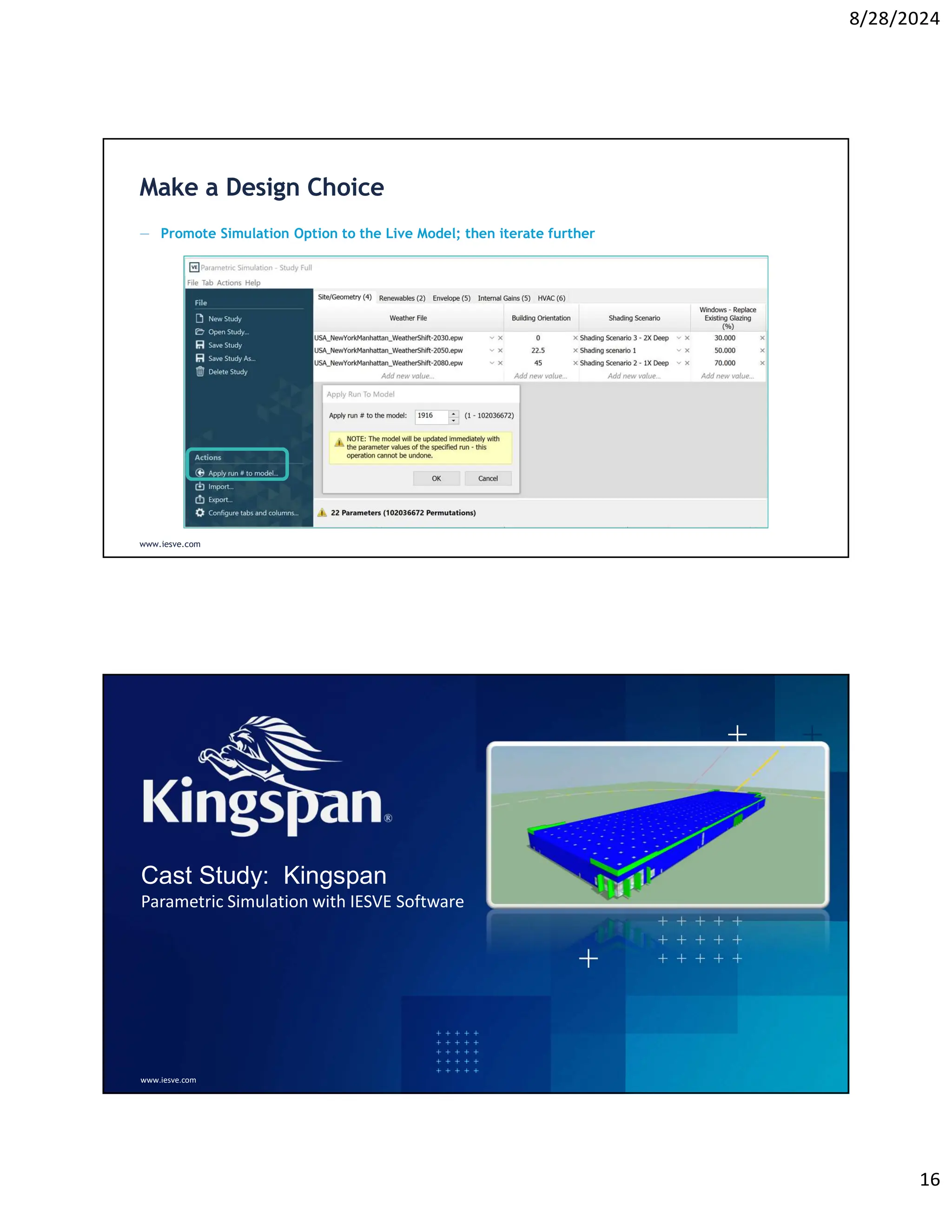 Parametric Simulation with IESVE Software | PDF