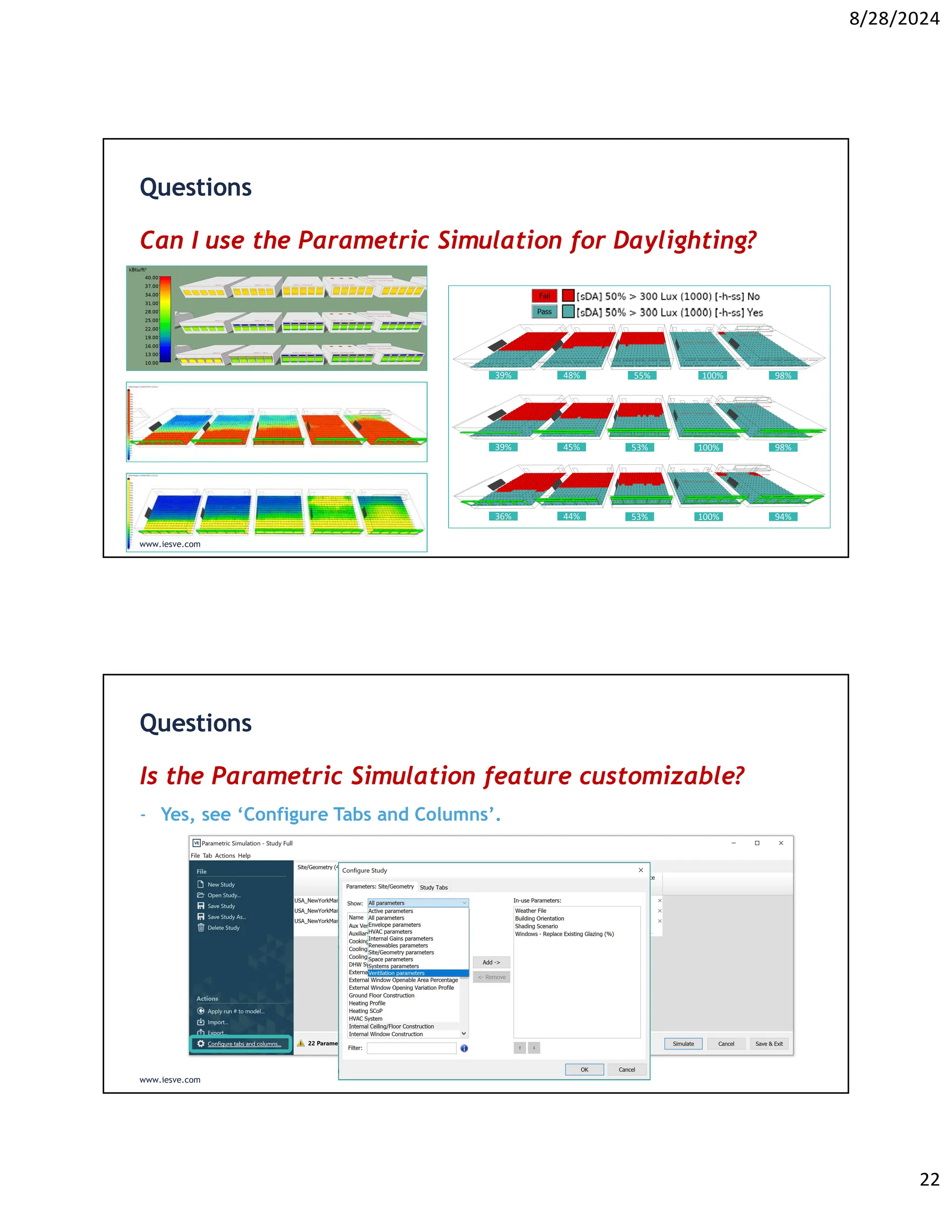 Parametric Simulation with IESVE Software | PDF