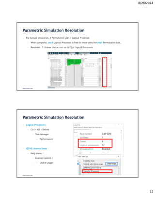 Parametric Simulation with IESVE Software | PDF