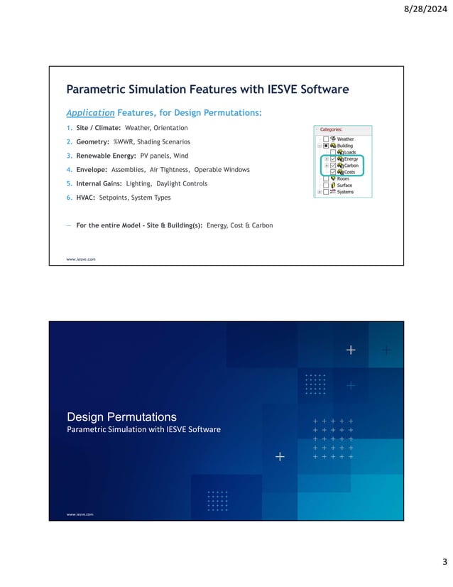 Parametric Simulation with IESVE Software | PDF | 3-D Graphics ...