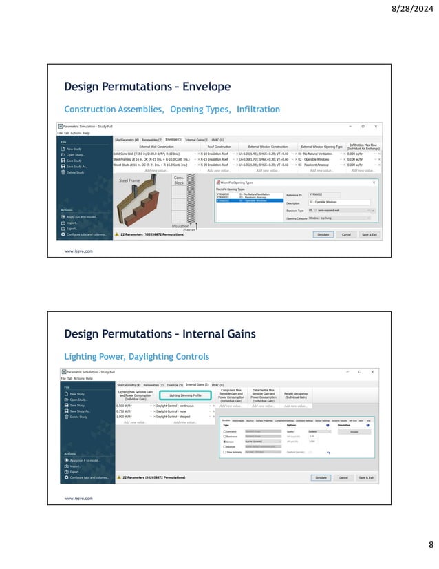 Parametric Simulation with IESVE Software | PDF | 3-D Graphics ...
