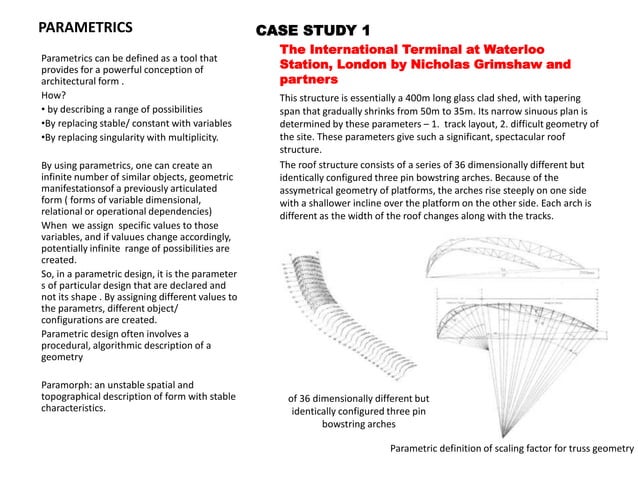 Parametrics In Architecture Pptx Physics Science