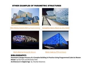 Parametrics in architecture | PPTX