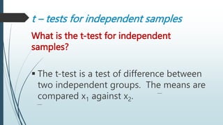 PARAMETRIC STATISTICS .pptx
