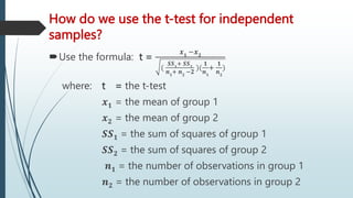 PARAMETRIC STATISTICS .pptx | Educational Assessment | Education