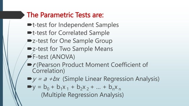 PARAMETRIC STATISTICS .pptx