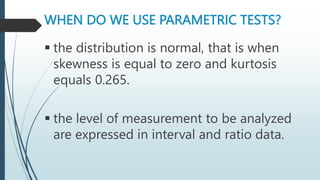 PARAMETRIC STATISTICS .pptx