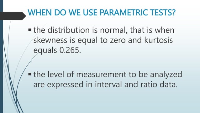 PARAMETRIC STATISTICS .pptx