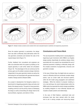 Parametric strategies civic and sports architecture design | PDF