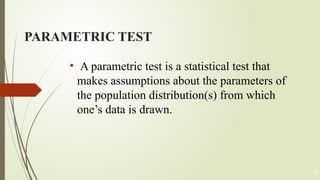PARAMETRIC student test presentation (ppt) | PPTX