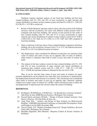 Parametric study of base isolated building | PDF