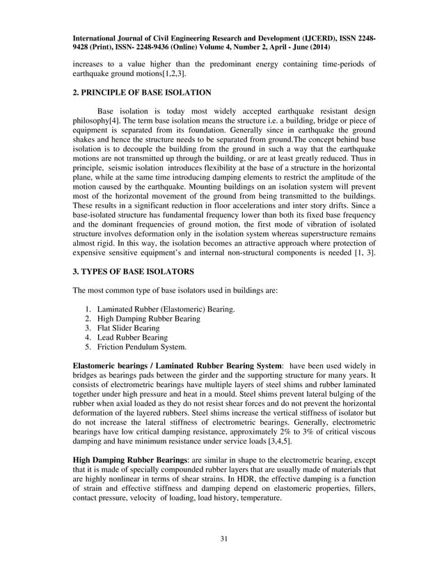 Parametric study of base isolated building | PDF