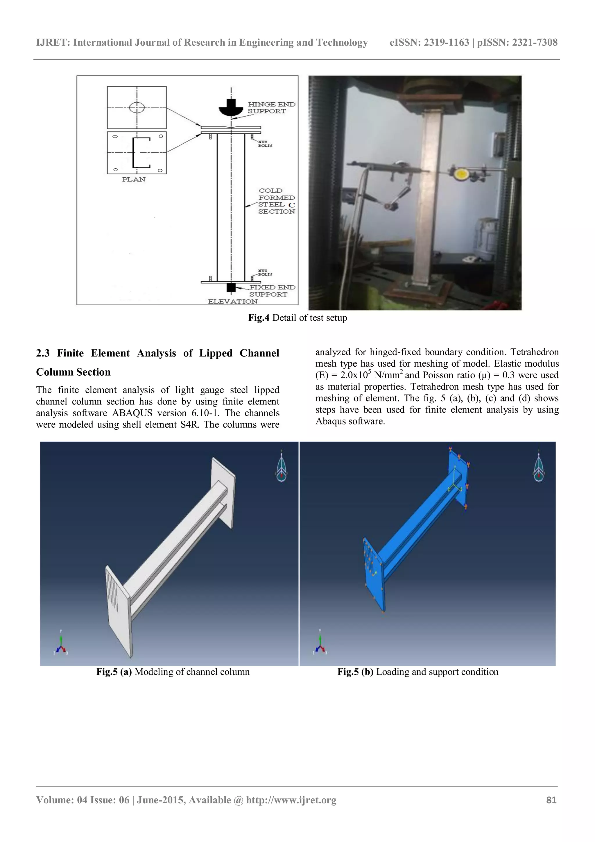 Parametric study of light gauge steel lipped channel column section | PDF
