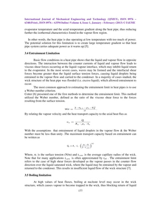 Parametric study of the performance of heat pipe – a review 2 | PDF