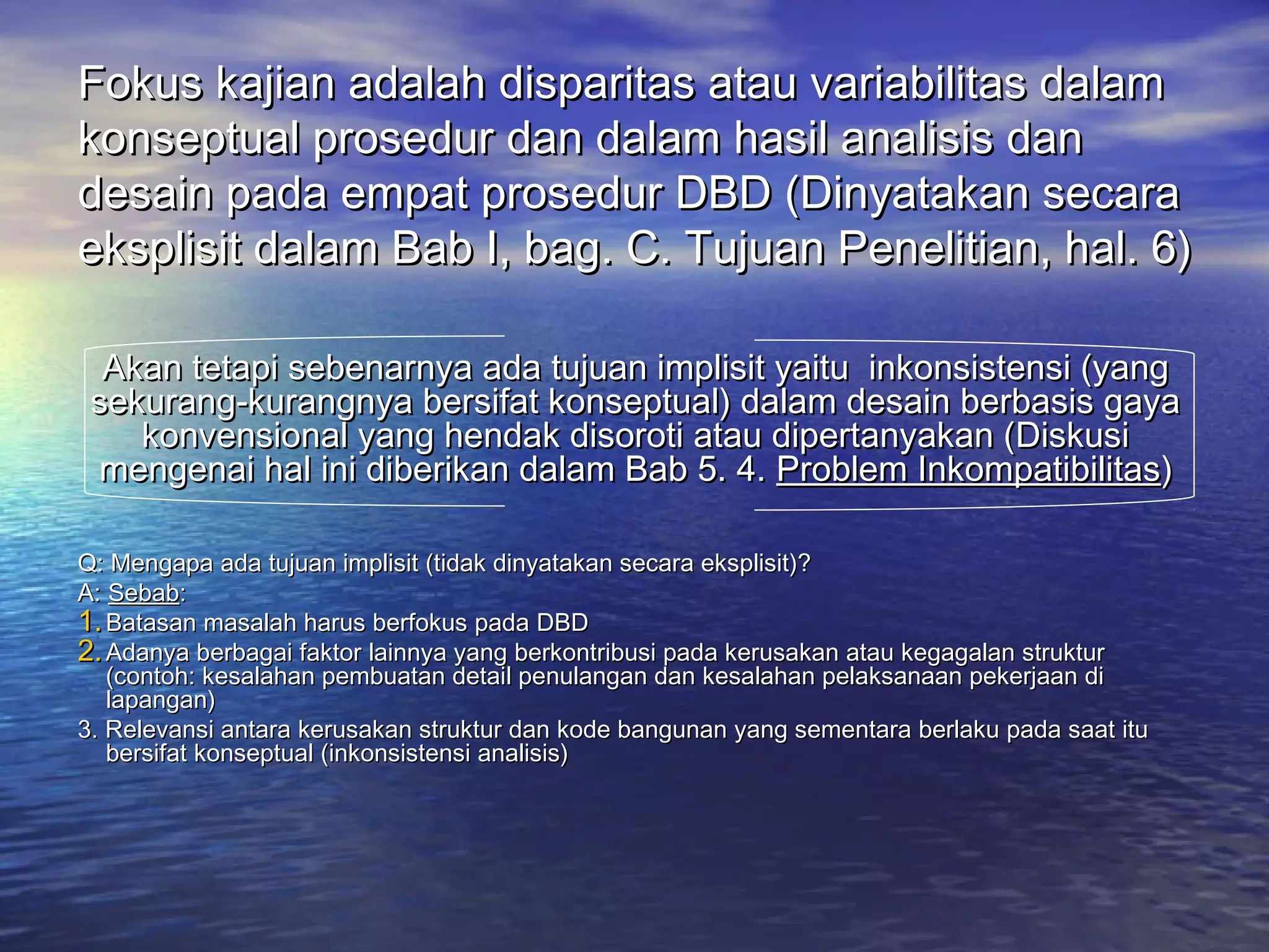 Parametric study on displacement based design method procedures for rc structures (hasanuddin ...