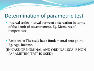Parametric test | PPTX