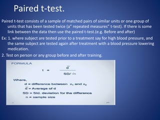 Parametric test 7 | PPT