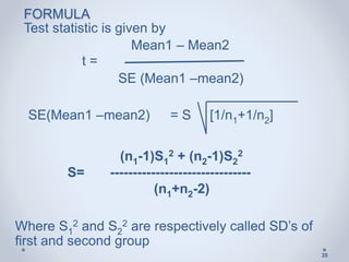 Parametric tests | PPTX
