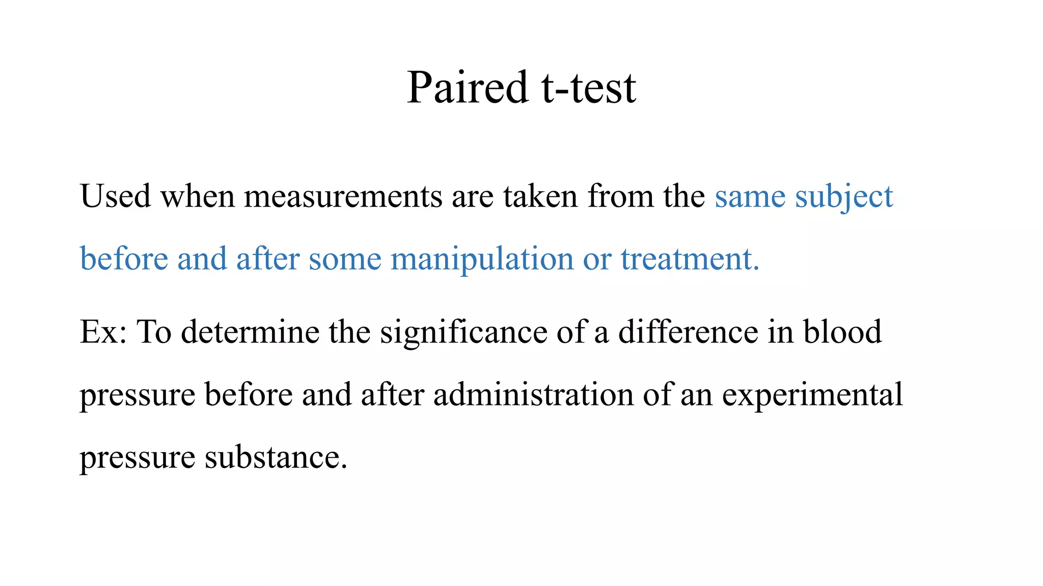 Parametric tests | PPTX