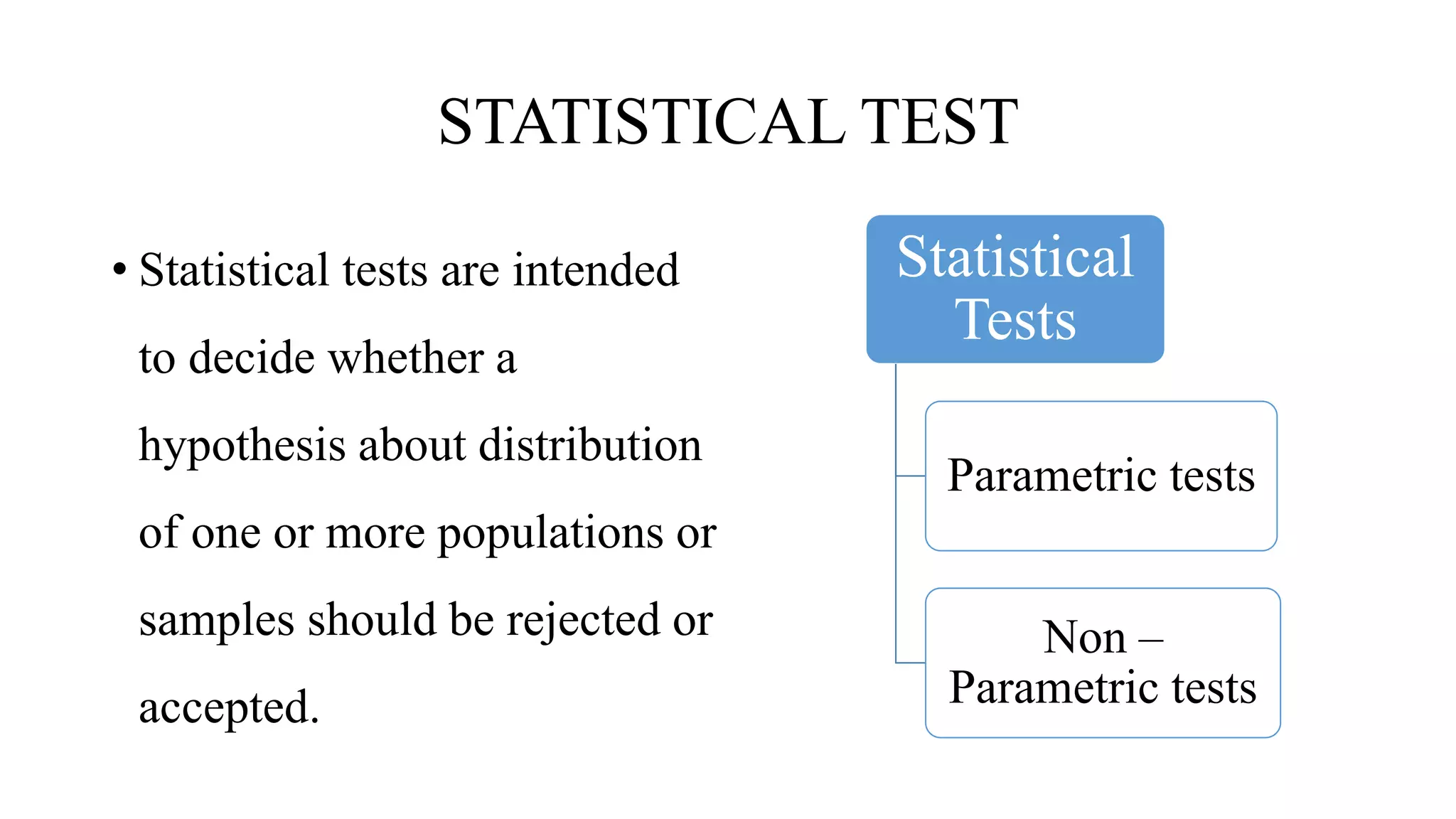 Parametric tests | PPTX | Standardized Testing | Educational Assessment