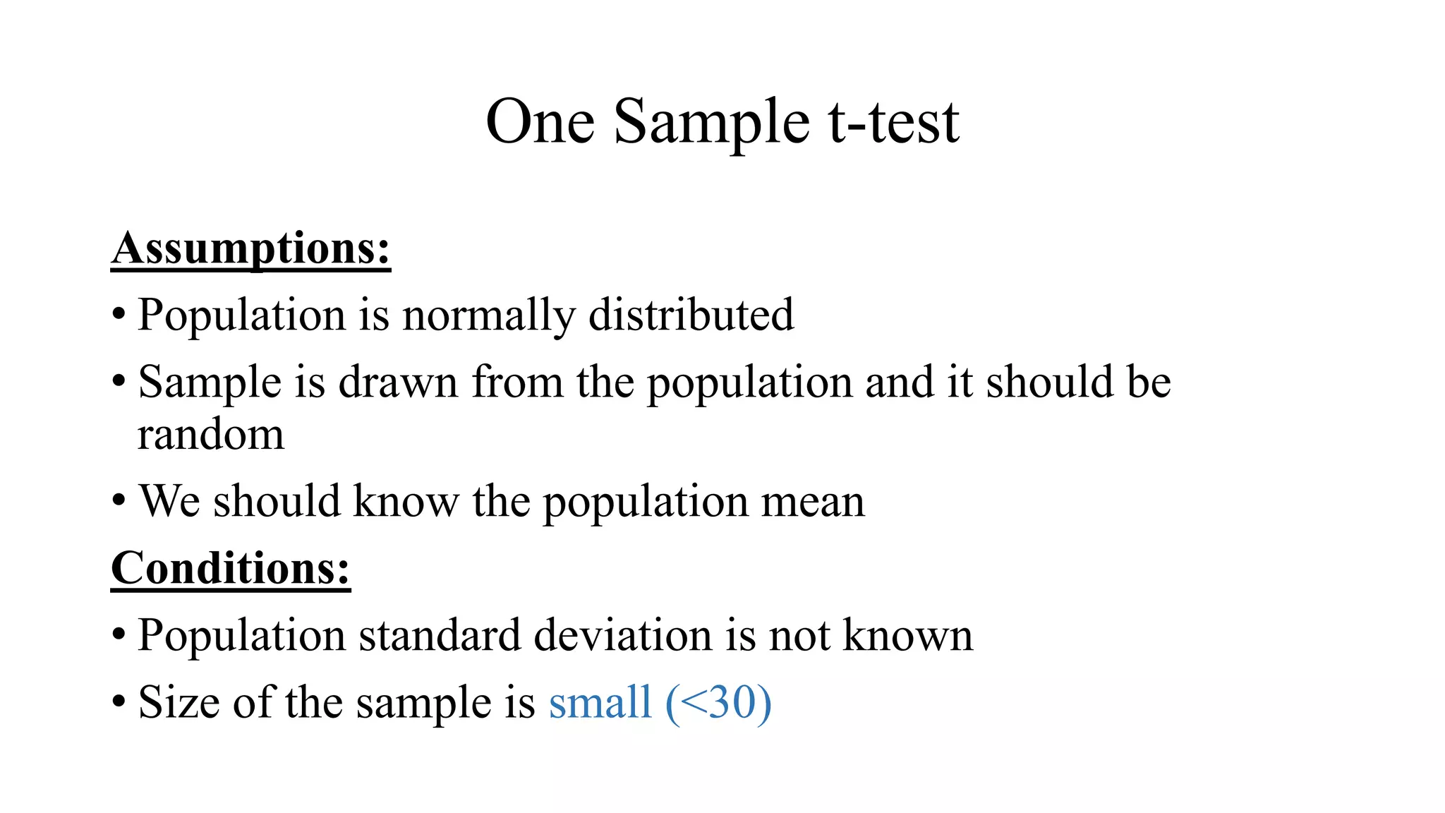 Parametric tests | PPTX