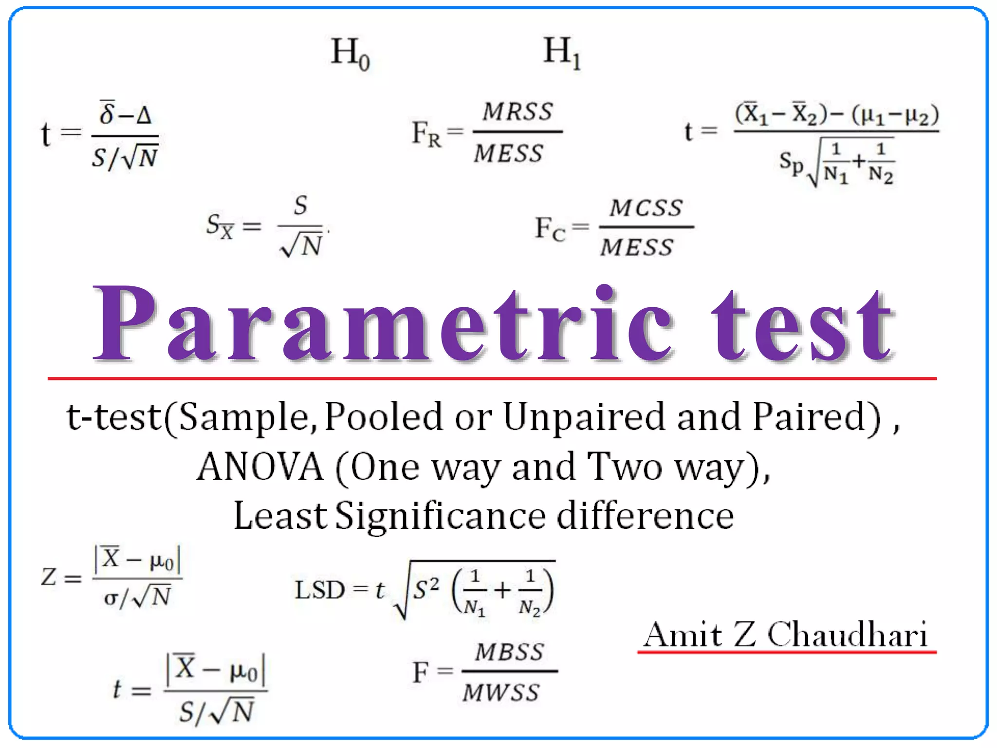 Parametric test _ t test and ANOVA _ Biostatistics and Research ...
