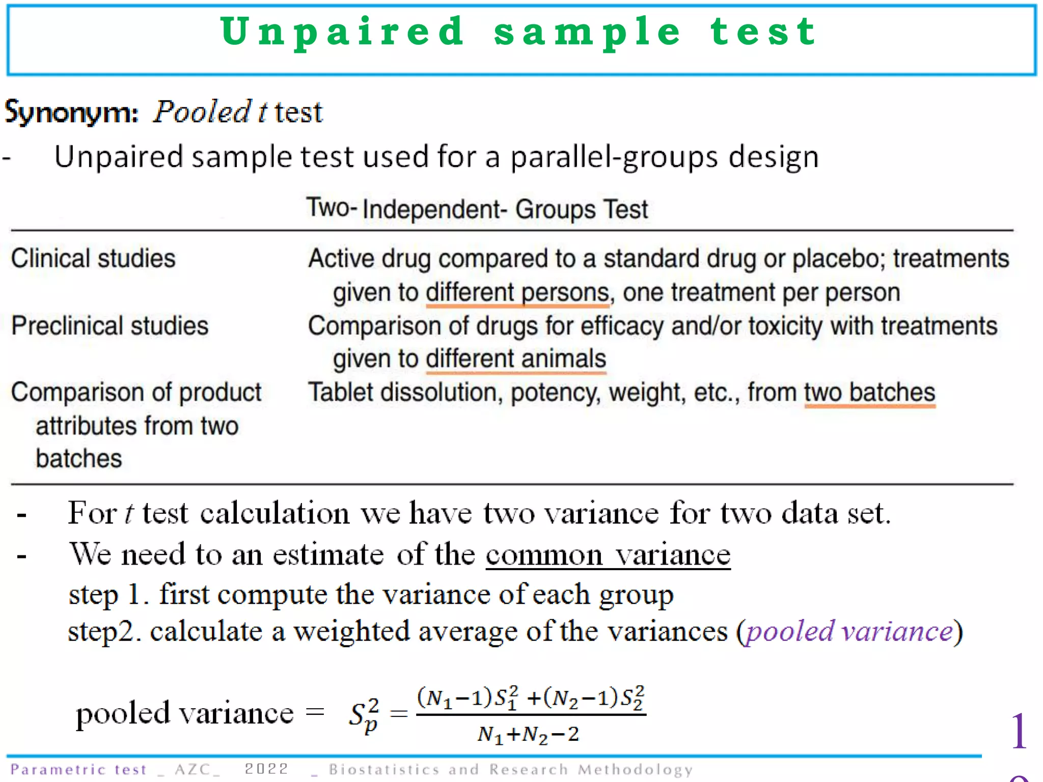 Parametric test _ t test and ANOVA _ Biostatistics and Research ...