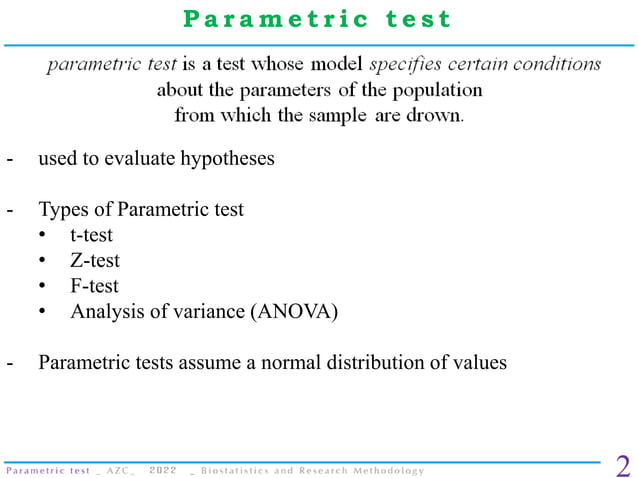 Parametric test _ t test and ANOVA _ Biostatistics and Research ...